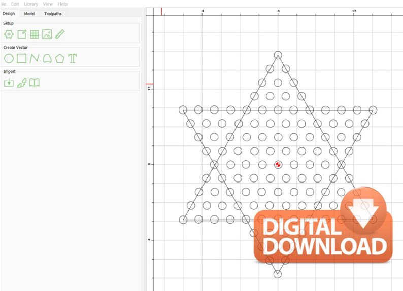 Chinese Checkers Board Template in a Scalable Vectors Graphics Digital ...