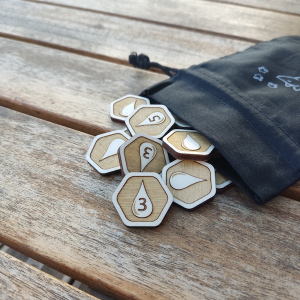 Wooden Mana Tokens - Etsy