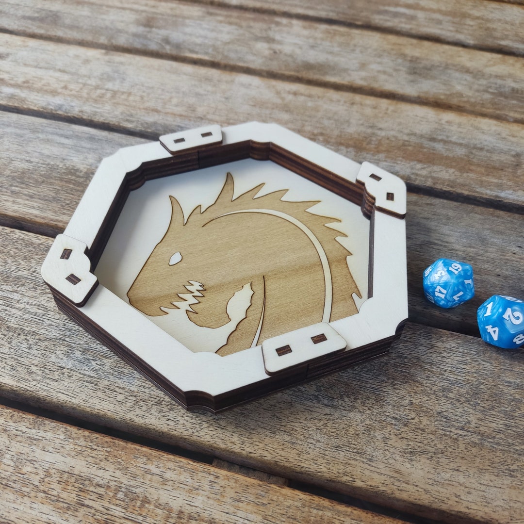 Wooden Dice Track, Customizable Laser Engraving. Dice Track for RPG ...