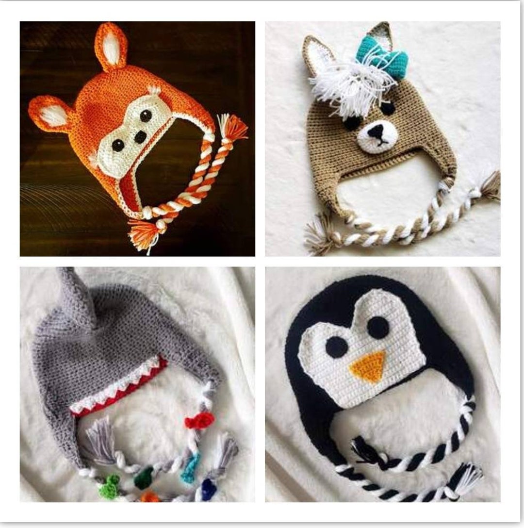 Animal Beanies - Etsy