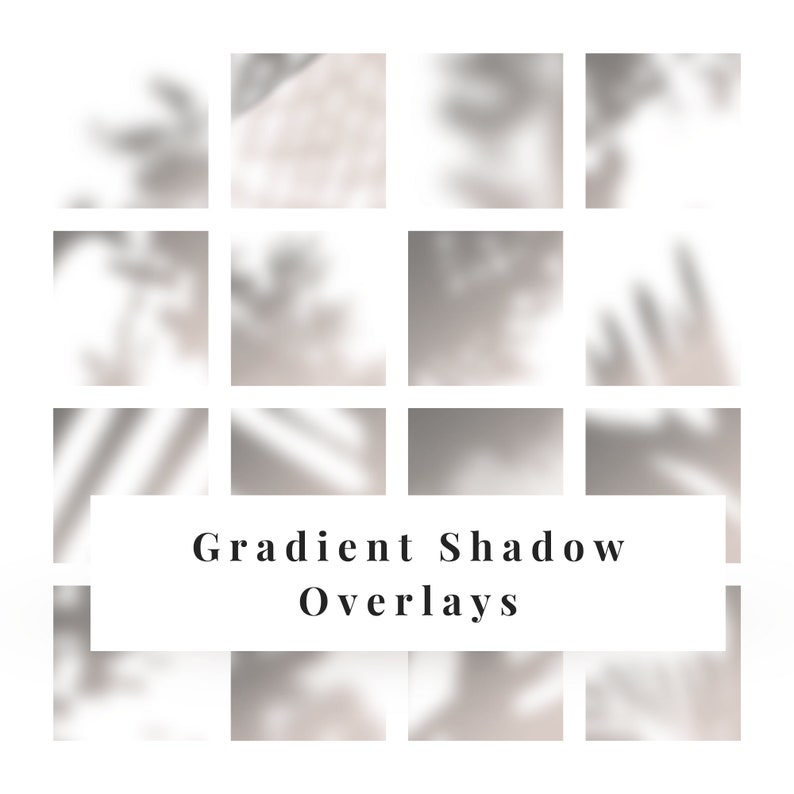 100 Shadow Overlay PNG Pack, Photoshop Overlays, Canva Overlays ...