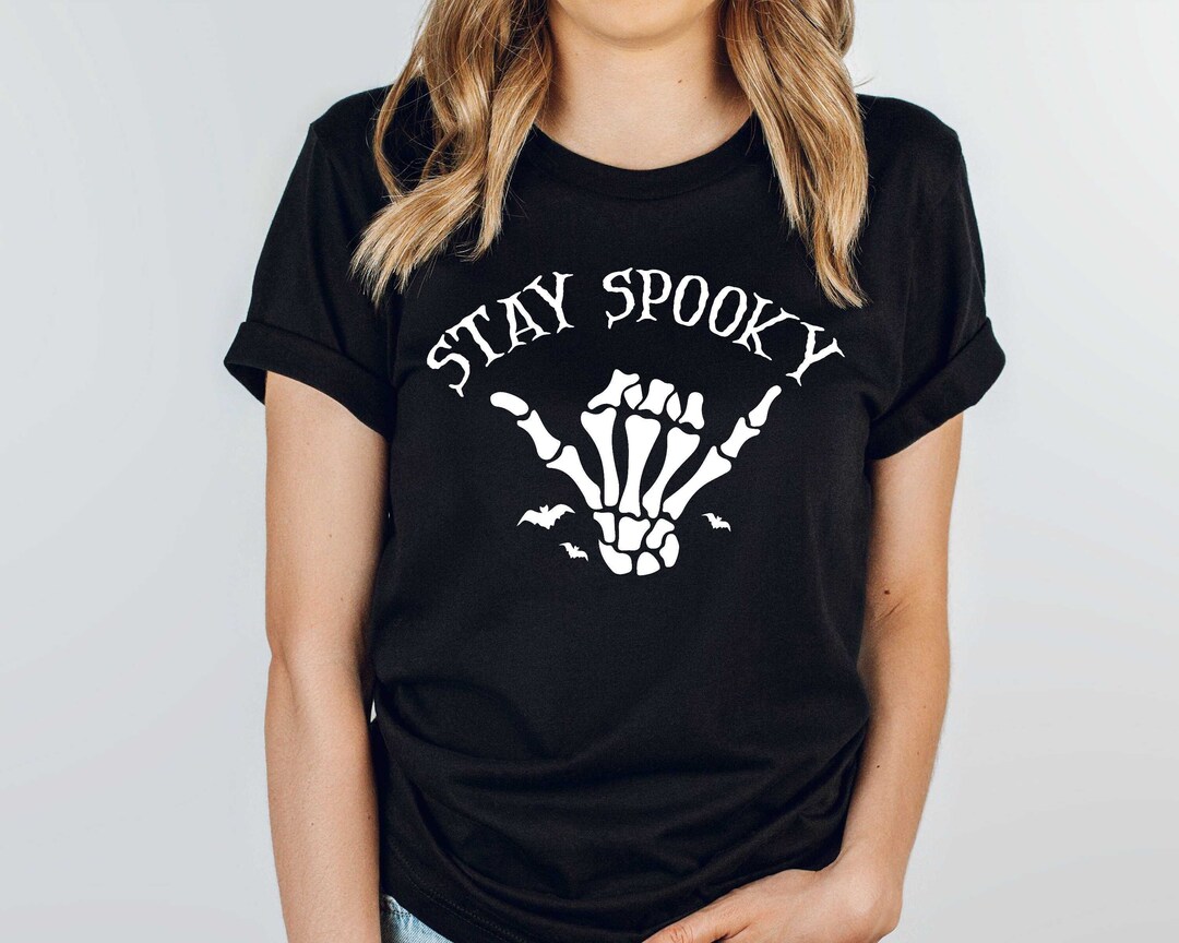 Skeleton Hands Shirt, Skeleton Rock Hands Tshirt, Halloween Shirt for ...