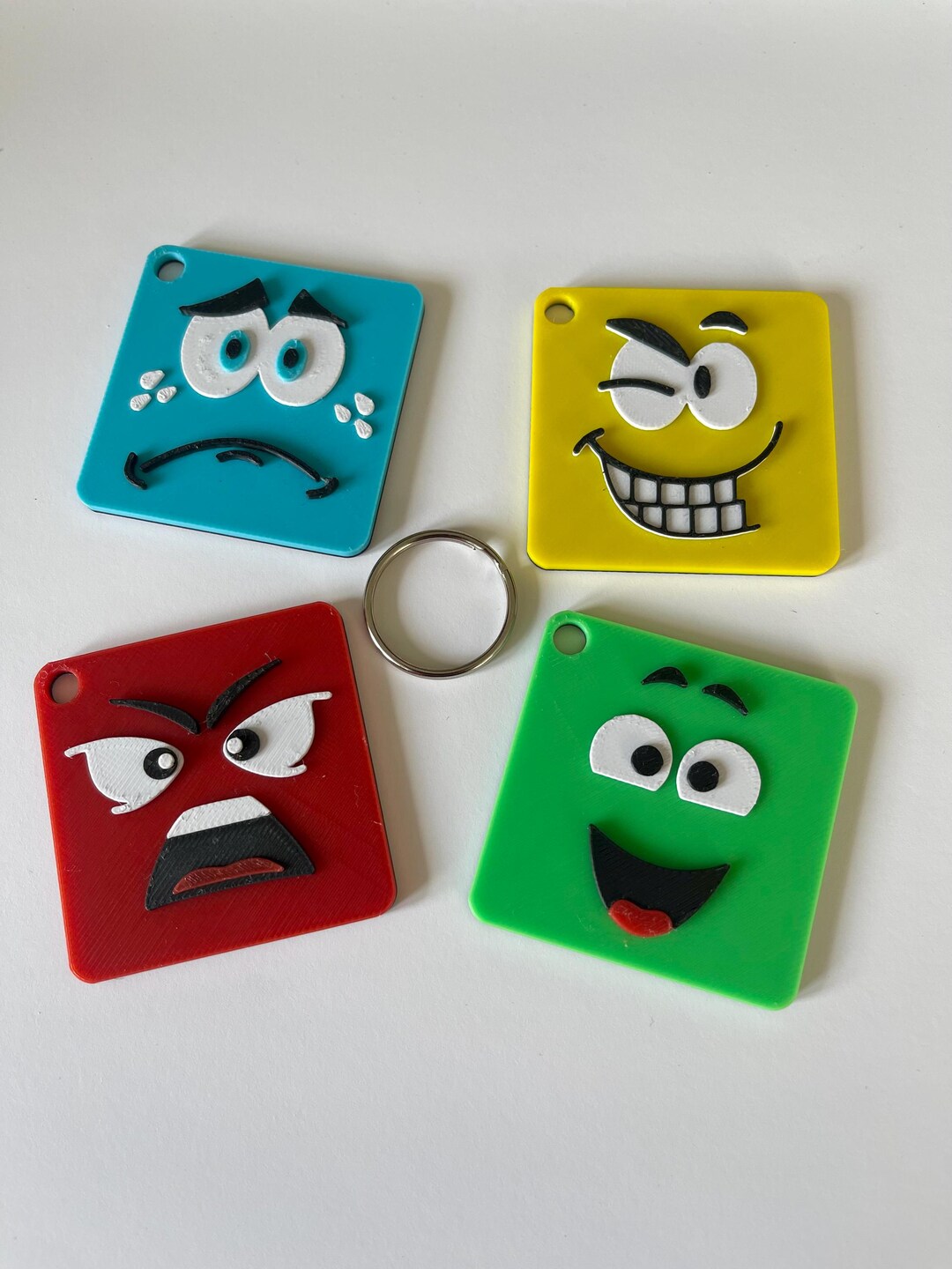 Zones of Regulation Emotional Cards Keyring - Etsy UK