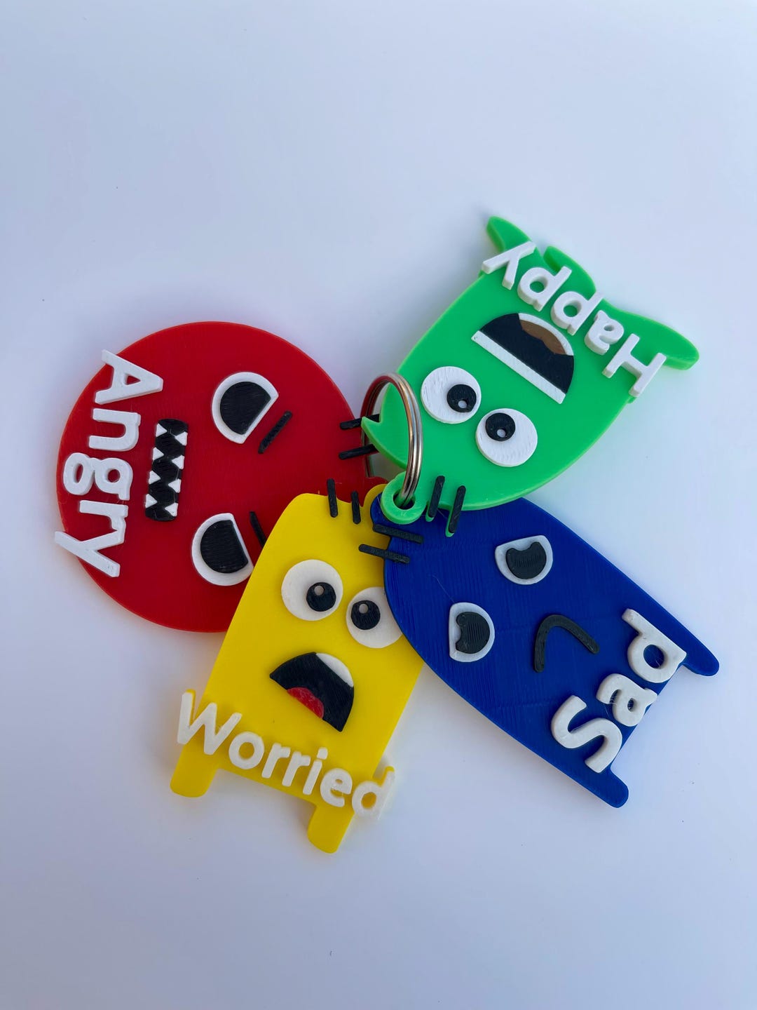 Keychain Zones of Regulation Emotional Monsters - Etsy