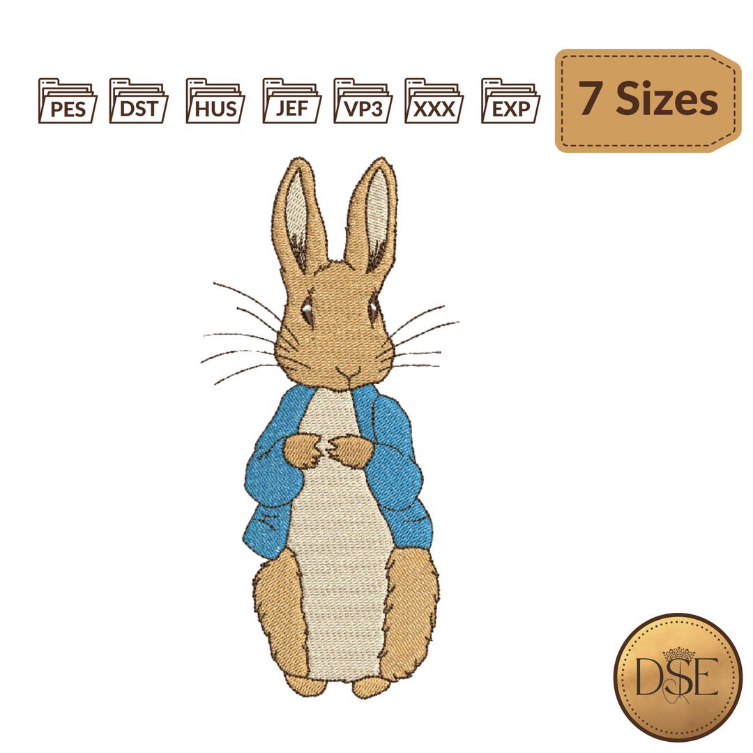 Peter Rabbit Embroidery Design Files - Etsy
