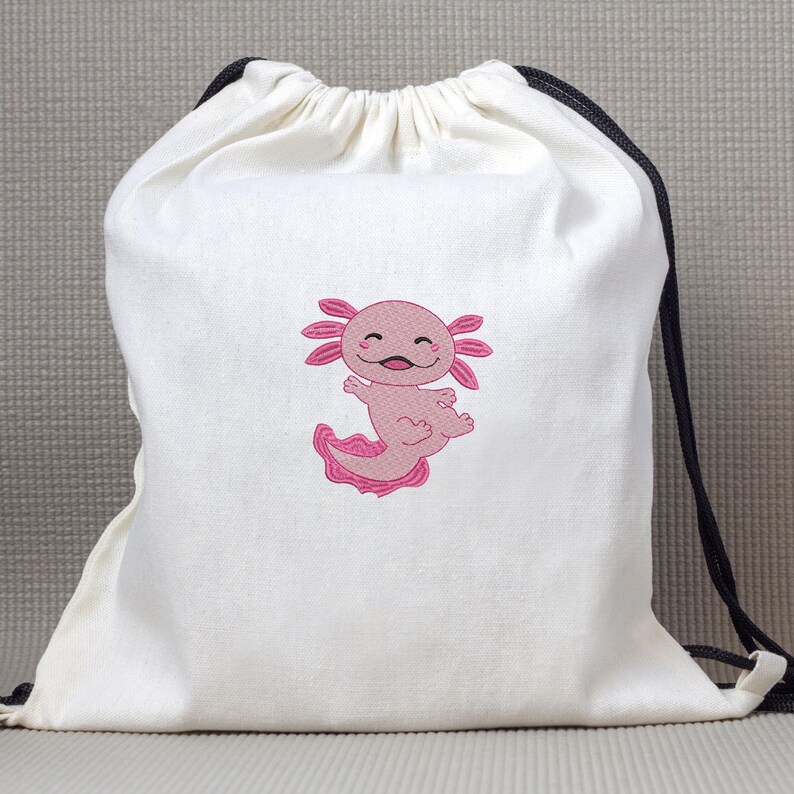 Axolotl Embroidery Design Files - Etsy