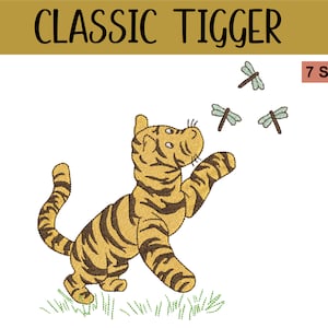 Classic Tigger, Hundred Acre Woods, Winnie-the-pooh Embroidery Design ...