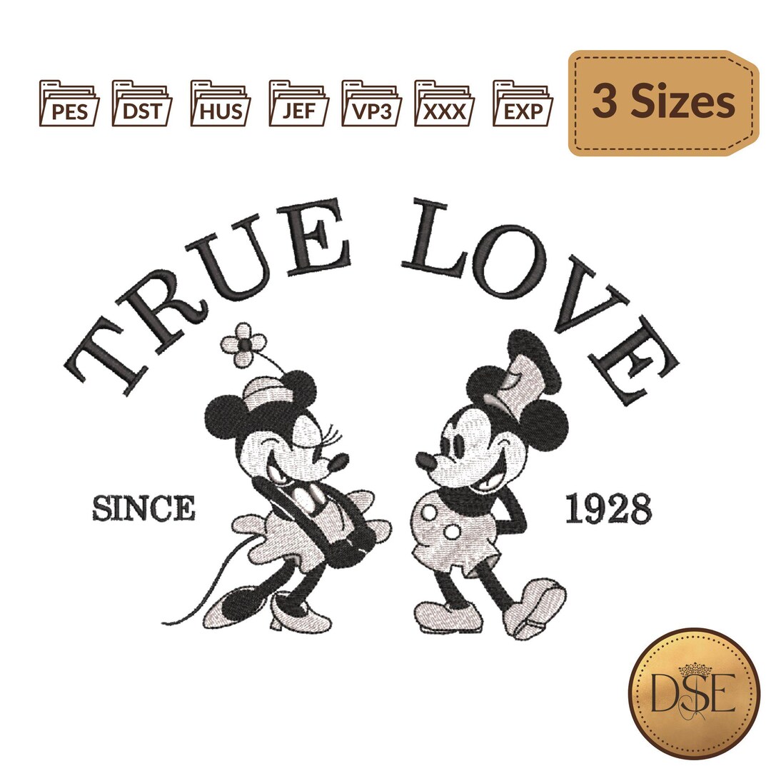 Classic Steamboat Willie Embroidery Design Files - Etsy
