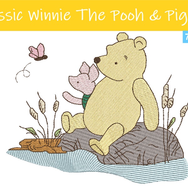 Piglet Embroidery - Etsy