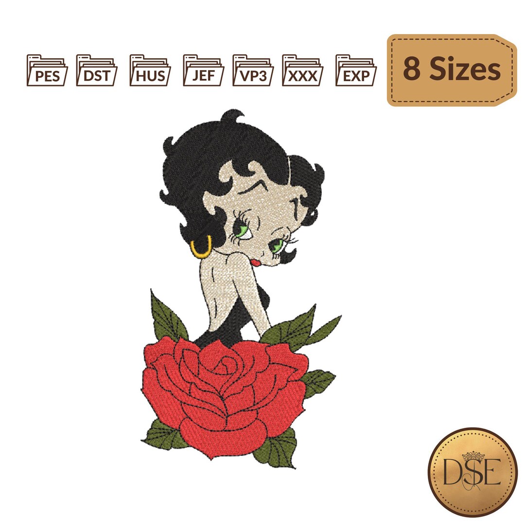 Betty Boop Embroidery Design - Etsy