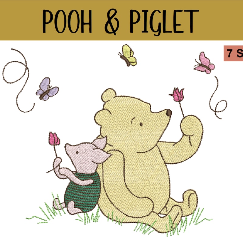 Piglet Embroidery - Etsy