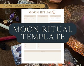 Full Moon Ritual Worksheet - Etsy