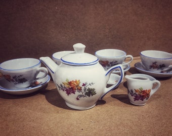 Miniature Doll Tea Set - Etsy