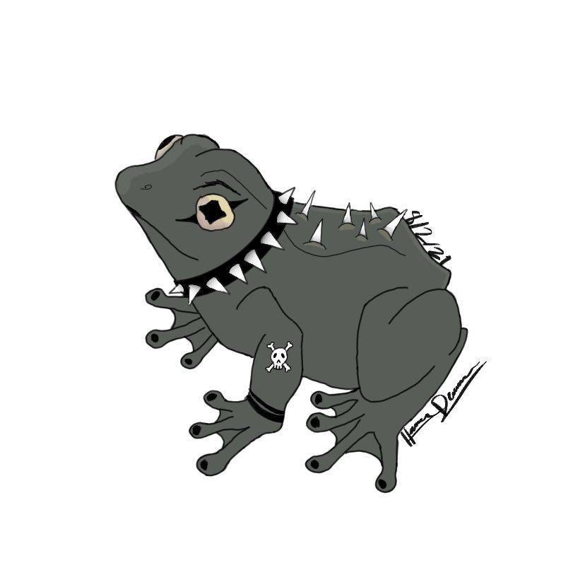 Emo Frog - Etsy