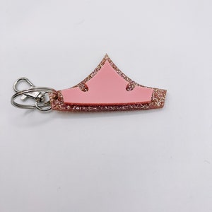 Princess Crown Bag Charms, Rapunzel, Elsa, Tiana, Aurora Keychain ...