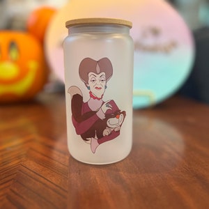 Evil Stepmother & Lucifer Glass Cup, Cinderella Magical Coffee Cup ...