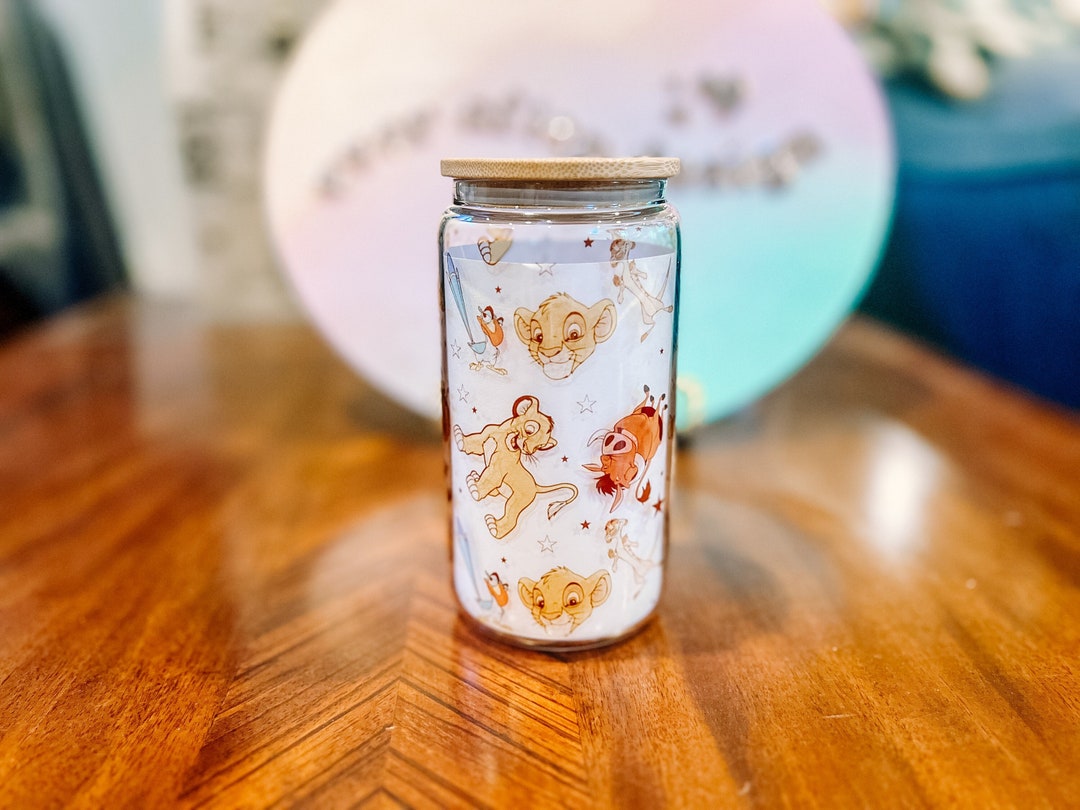 The Lion King Glass Cup, Simba, Zazu, Timon & Pumba Magical Coffee Cup ...