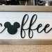 Coffee Bar Sign Mickey Mouse Coffee Bar Sign Disney Home - Etsy