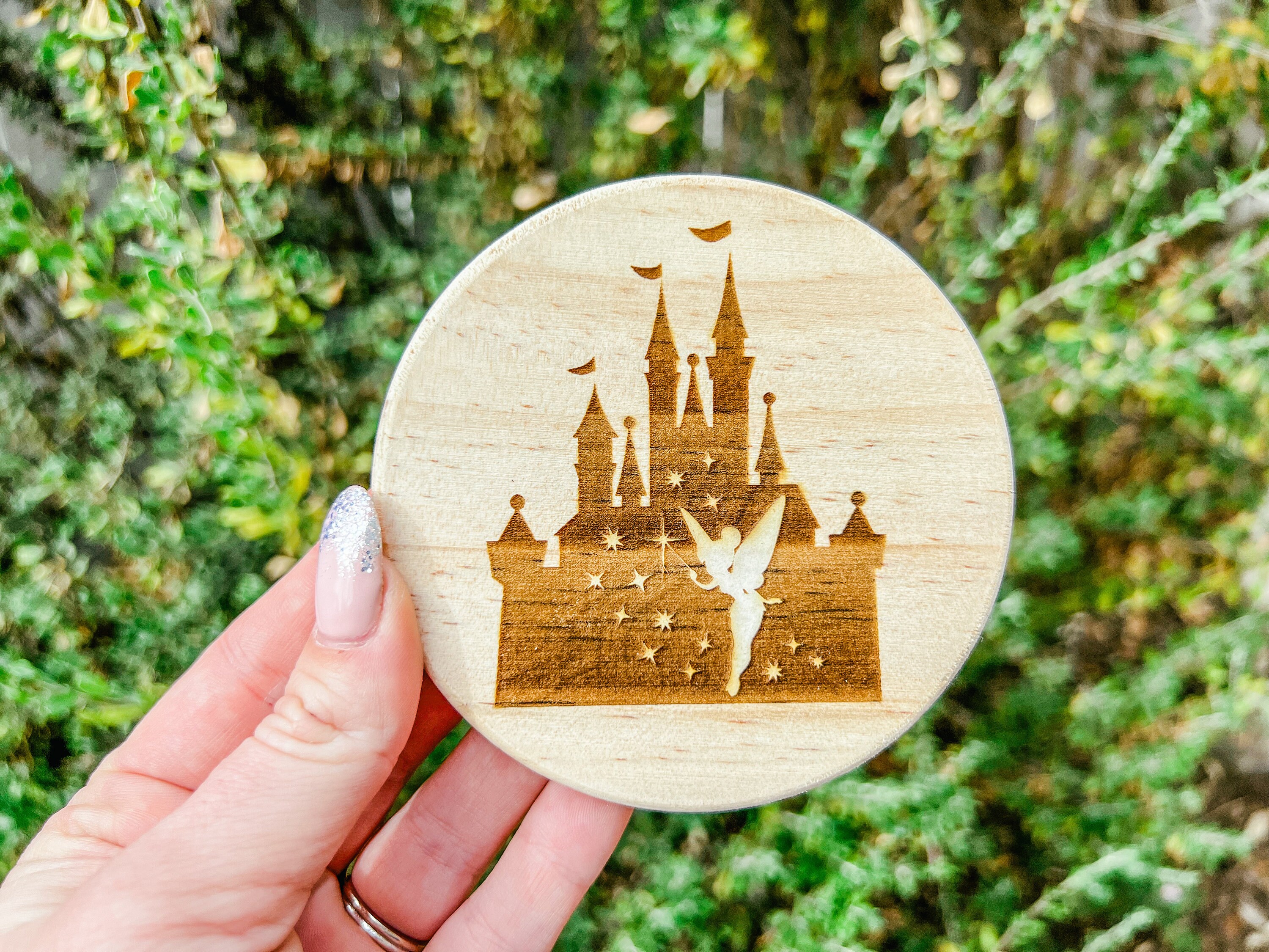 Disney Wooden Coasters Set of 4 Disney Castle Disney Home - Etsy