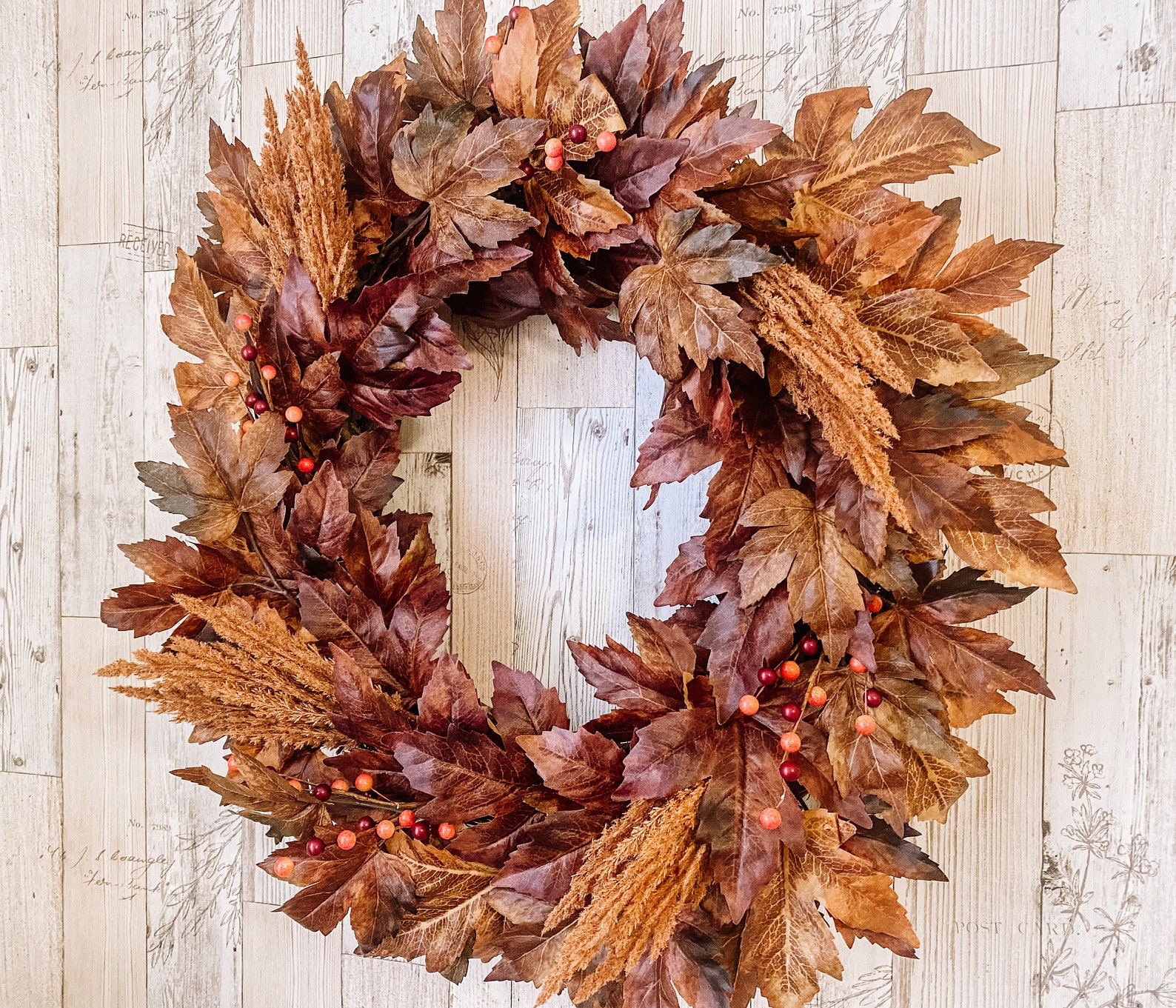 Dark Brown Luxurious Fall Wreath Elegant Wreath Farmhouse | Etsy