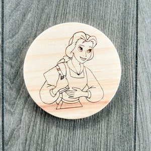 Beauty and the Beast Coasters, Set of 4, Disney Home Decor, Disney ...