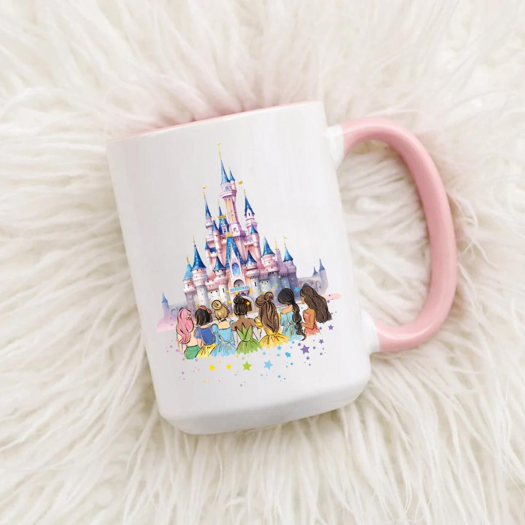 Fairytale Princess Coffee Mug, Pastel Princess Castle Cup, 15 Ounce ...