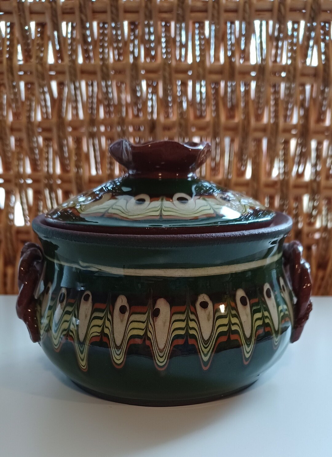 Troyan Pottery Keramoplast Ltd. Covered Pot - Etsy