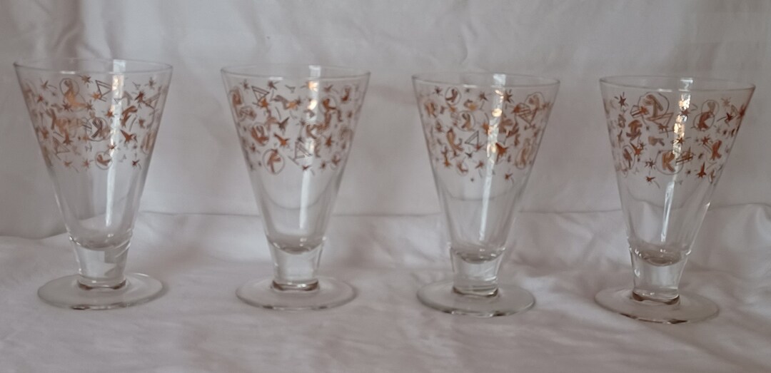 Kahlua Gold Stars and Rockets Glasses - Etsy