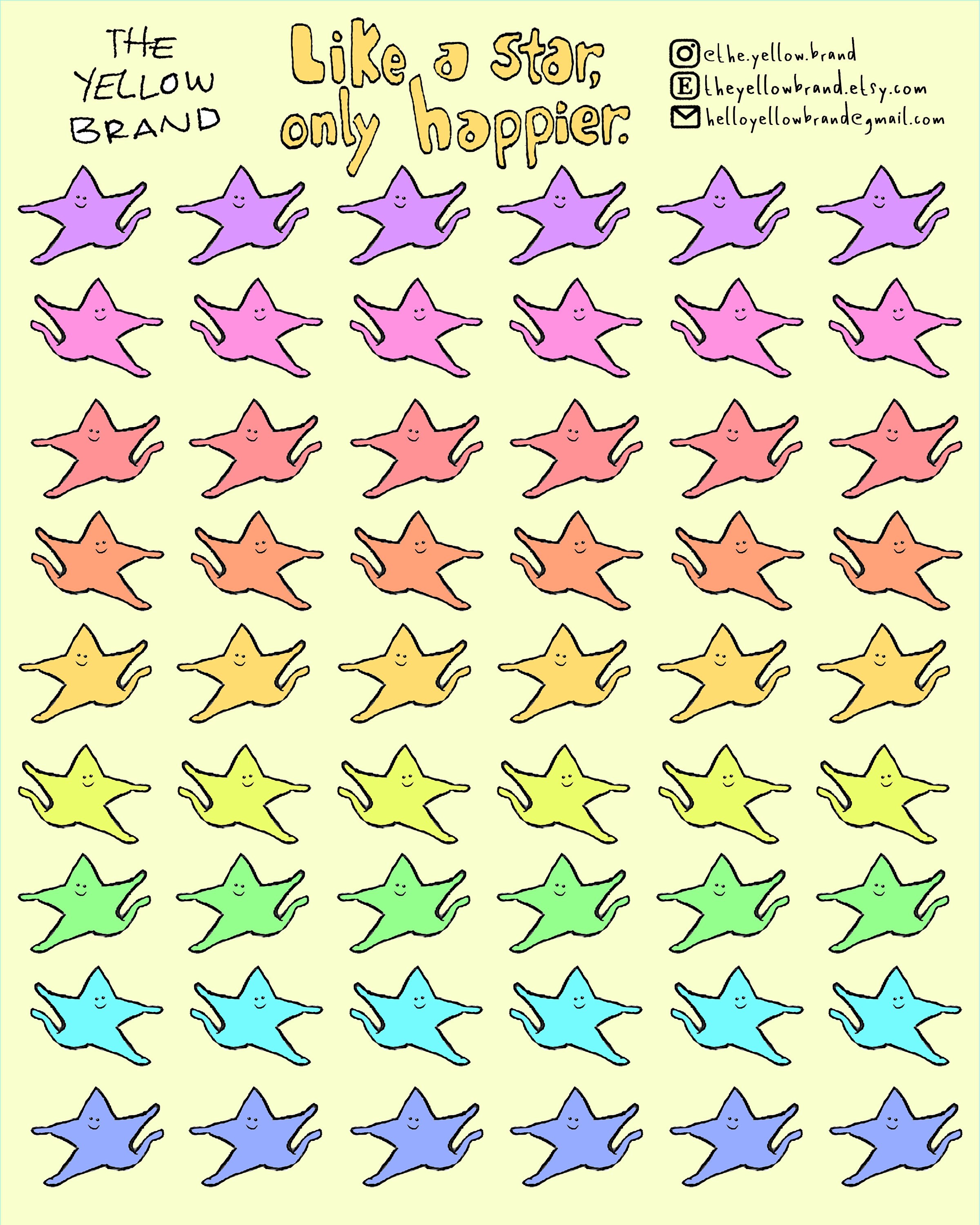 Happy Stuff Sticker Packs - Etsy