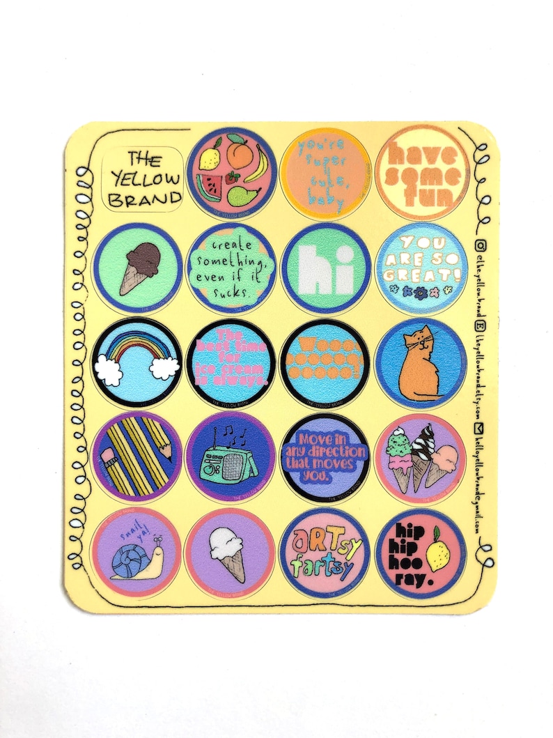 Happy Stuff Sticker Packs - Etsy