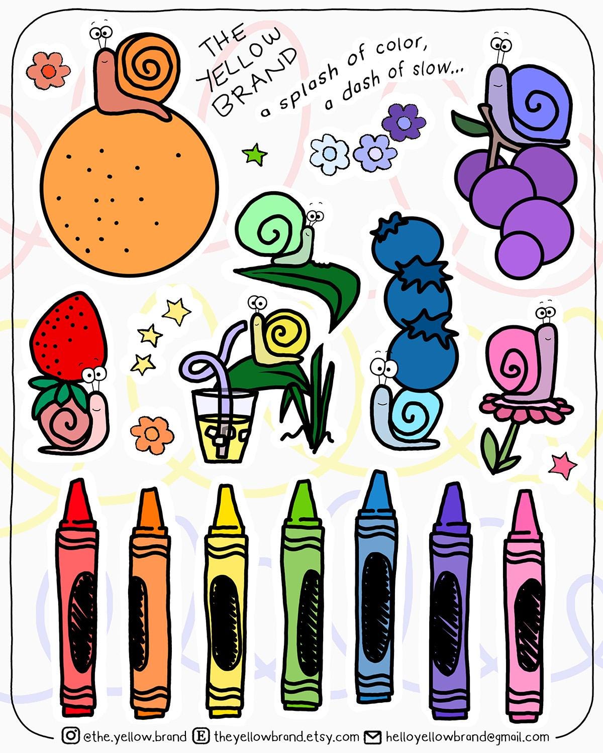 Happy Stuff Sticker Sheets - Etsy