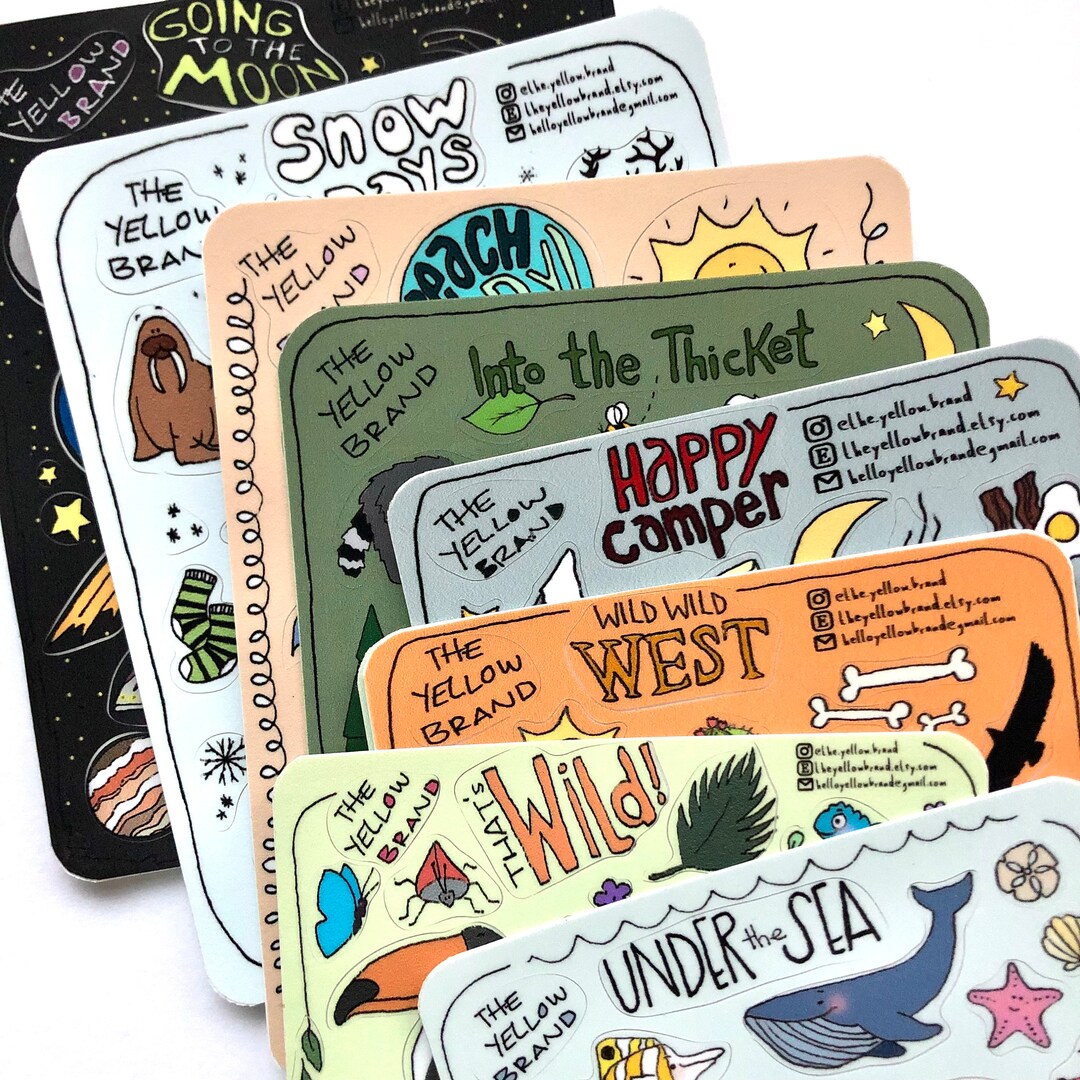 Destination Sticker Sheets - Etsy