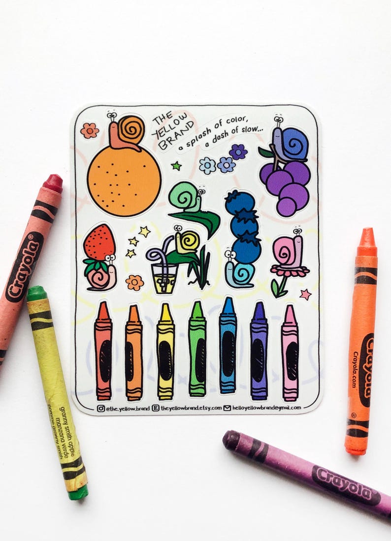Happy Stuff Sticker Sheets - Etsy