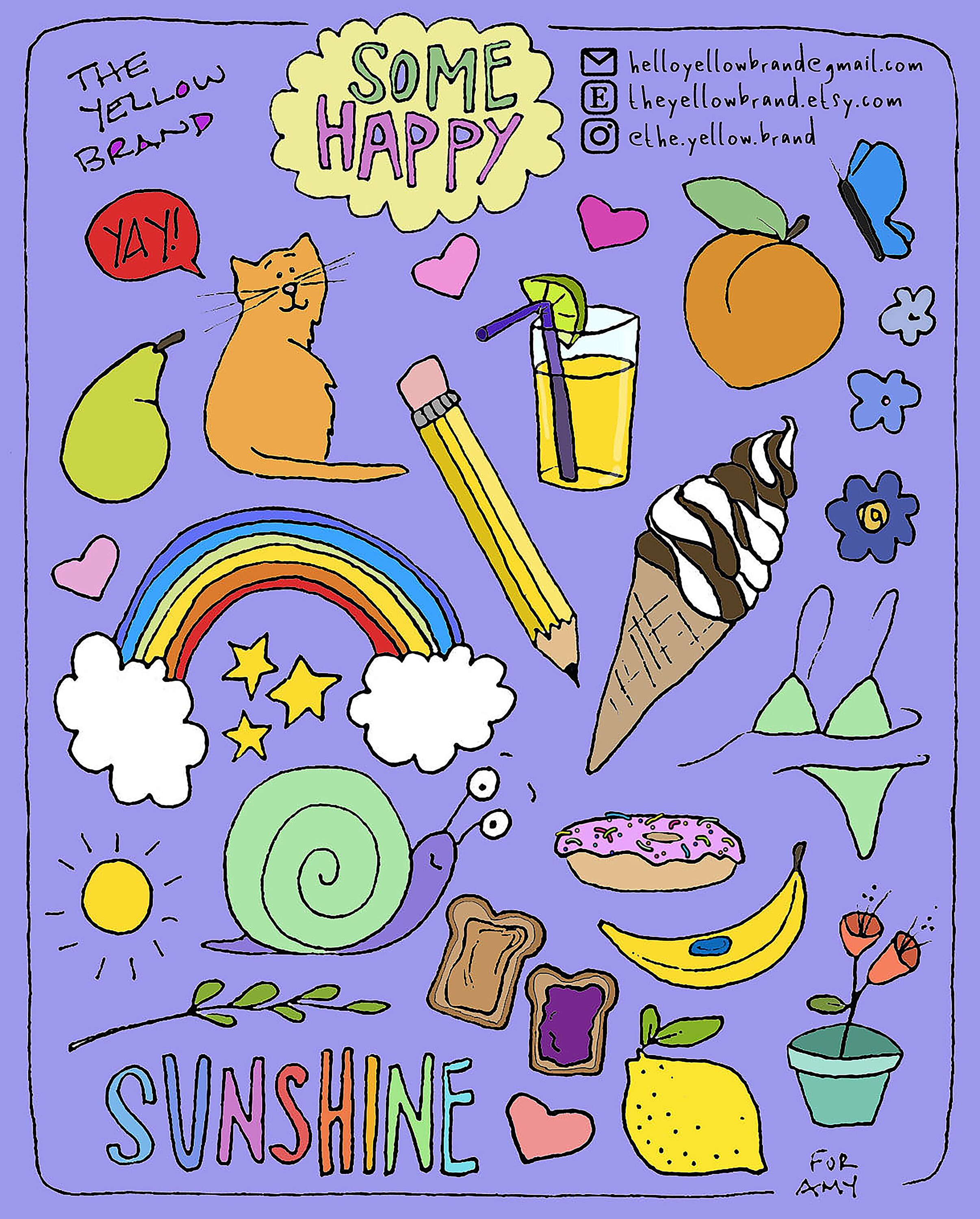 Happy Stuff Sticker Packs - Etsy