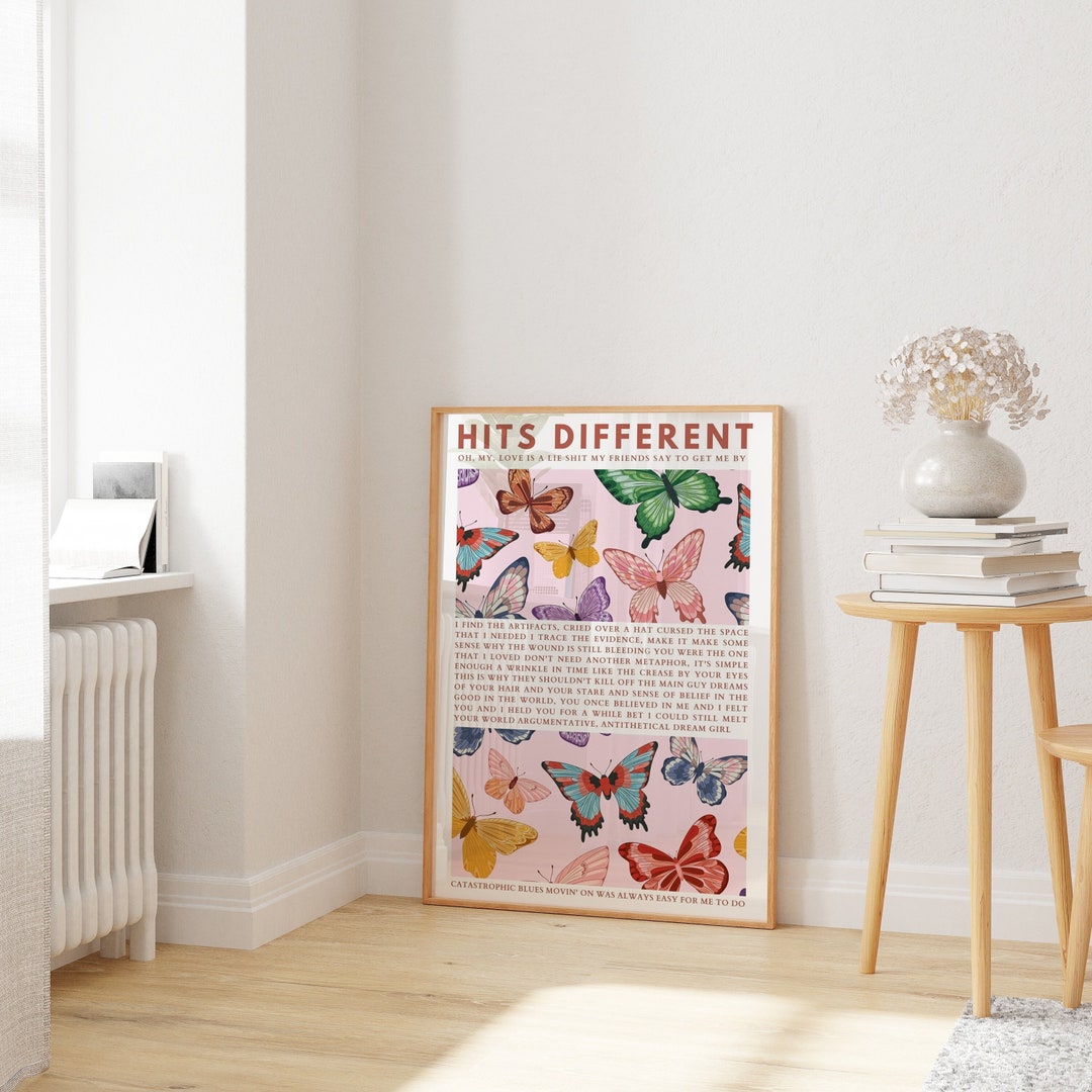 Hits Different Poster, Midnights Album, Digital Printable, Wall Art ...