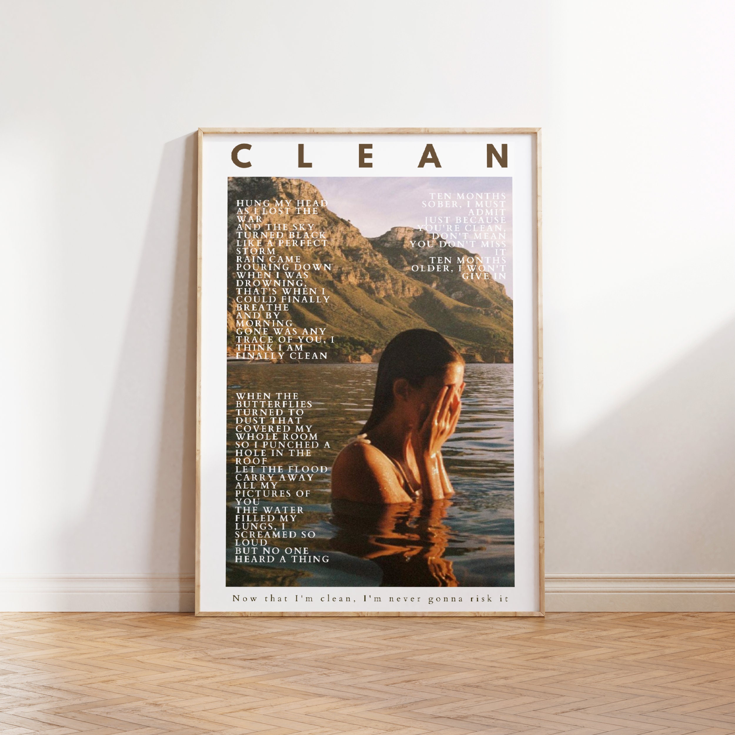 Clean Taylor Aesthetic Poster, Taylor The Eras Tour 2023 Poster ...