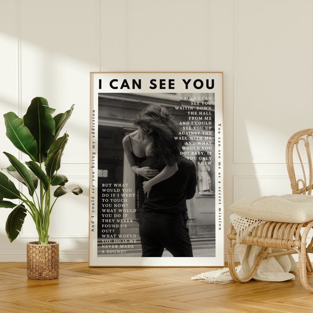 I Can See You, Speak Now TV from the Vault Digital Lyric Poster, Wall ...