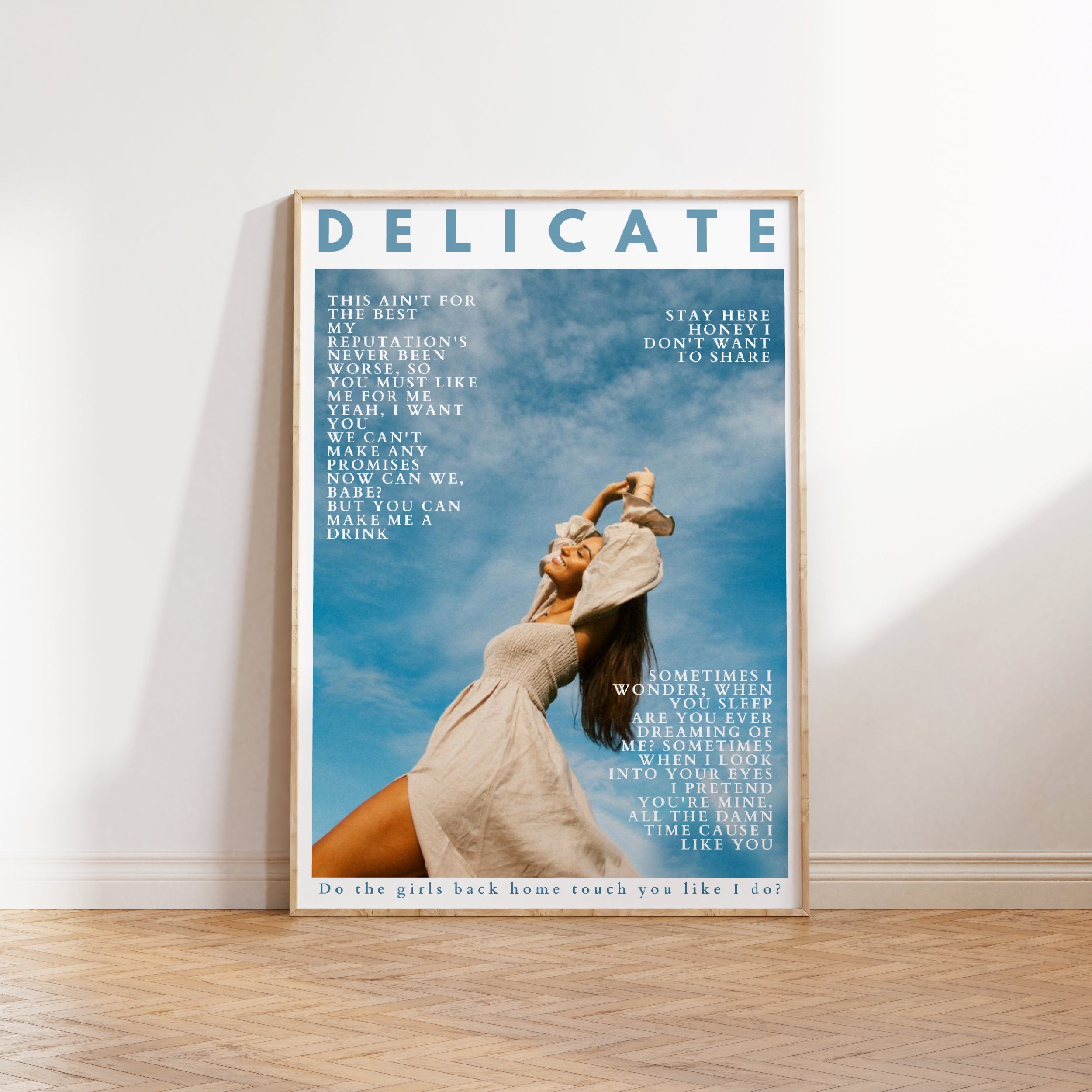 Delicate Taylor The Eras Tour 2023 Poster