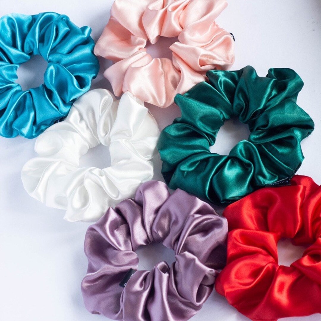 Set of 6 Mulberry Scrunchies,fabulous Soft Elastic,soft Scrunchies,silk ...