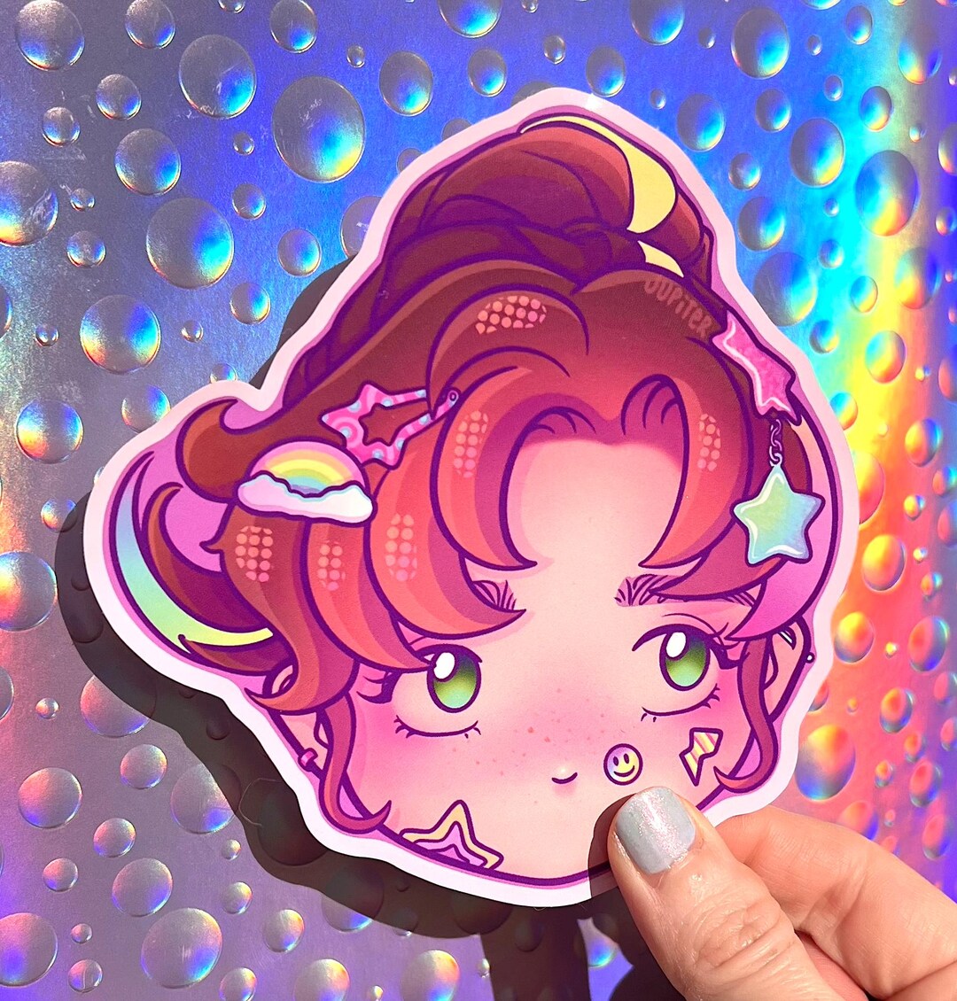 Lita Sailor Jupiter Kawaii Decora Vinyl Sticker | Laptop, Water Bottle ...