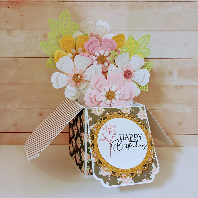 3d Pop up Flower Cards - Etsy