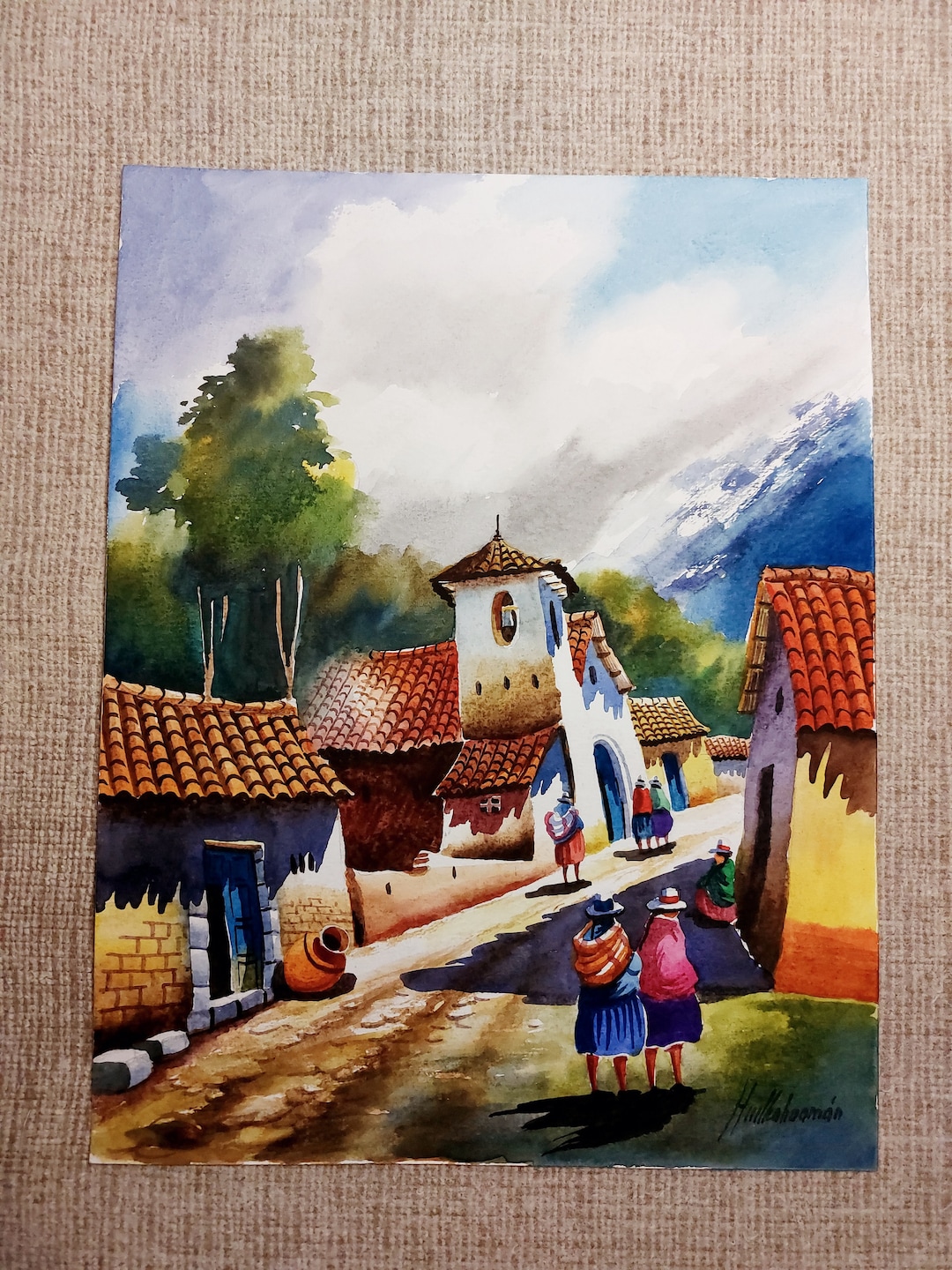 Cuzco - Perú - Watercolor - Etsy