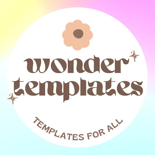 Wondertemplate - Etsy