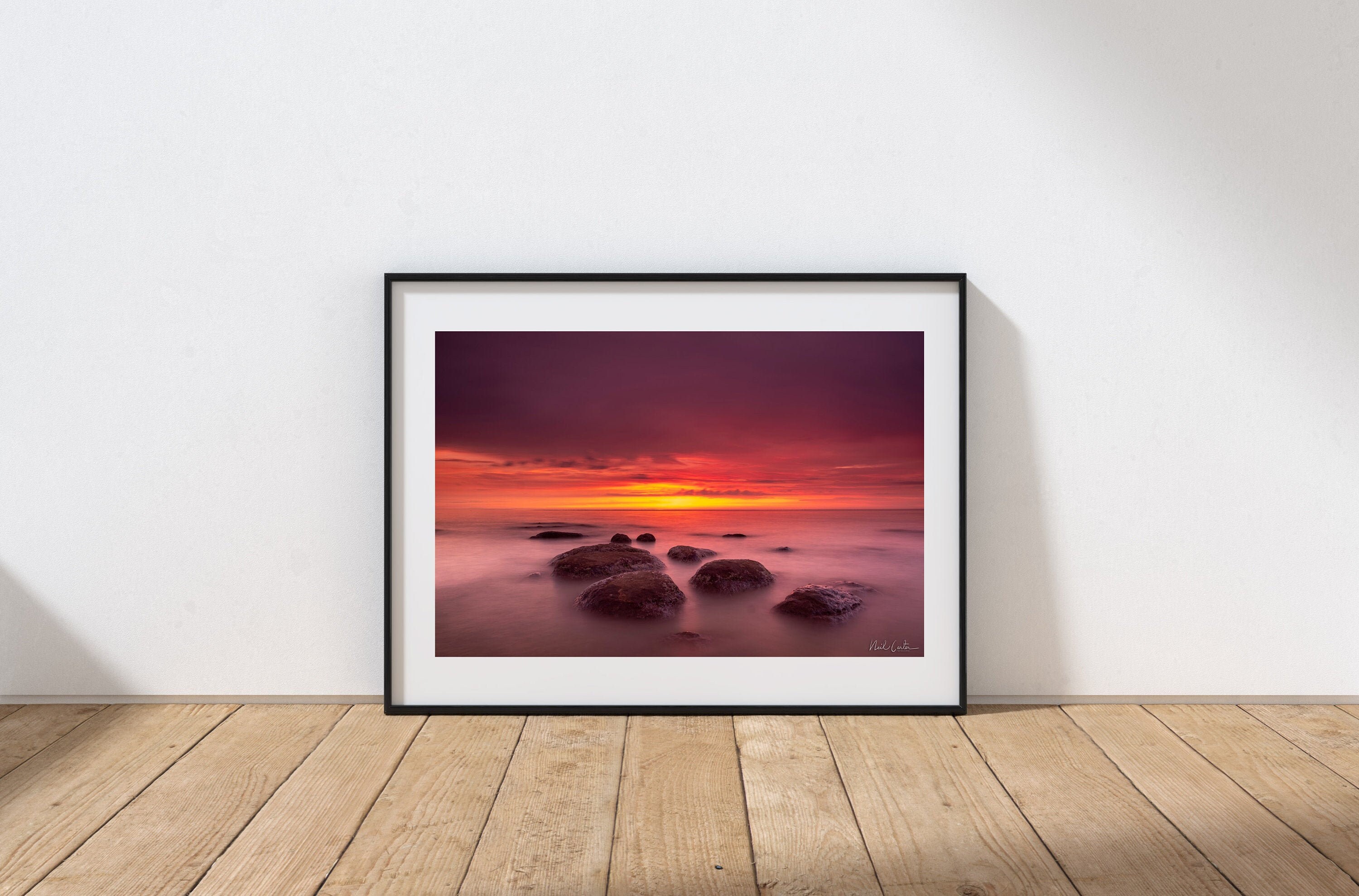 Hunstanton Sunset - A3 Size Ready to Mount and Frame - Etsy UK