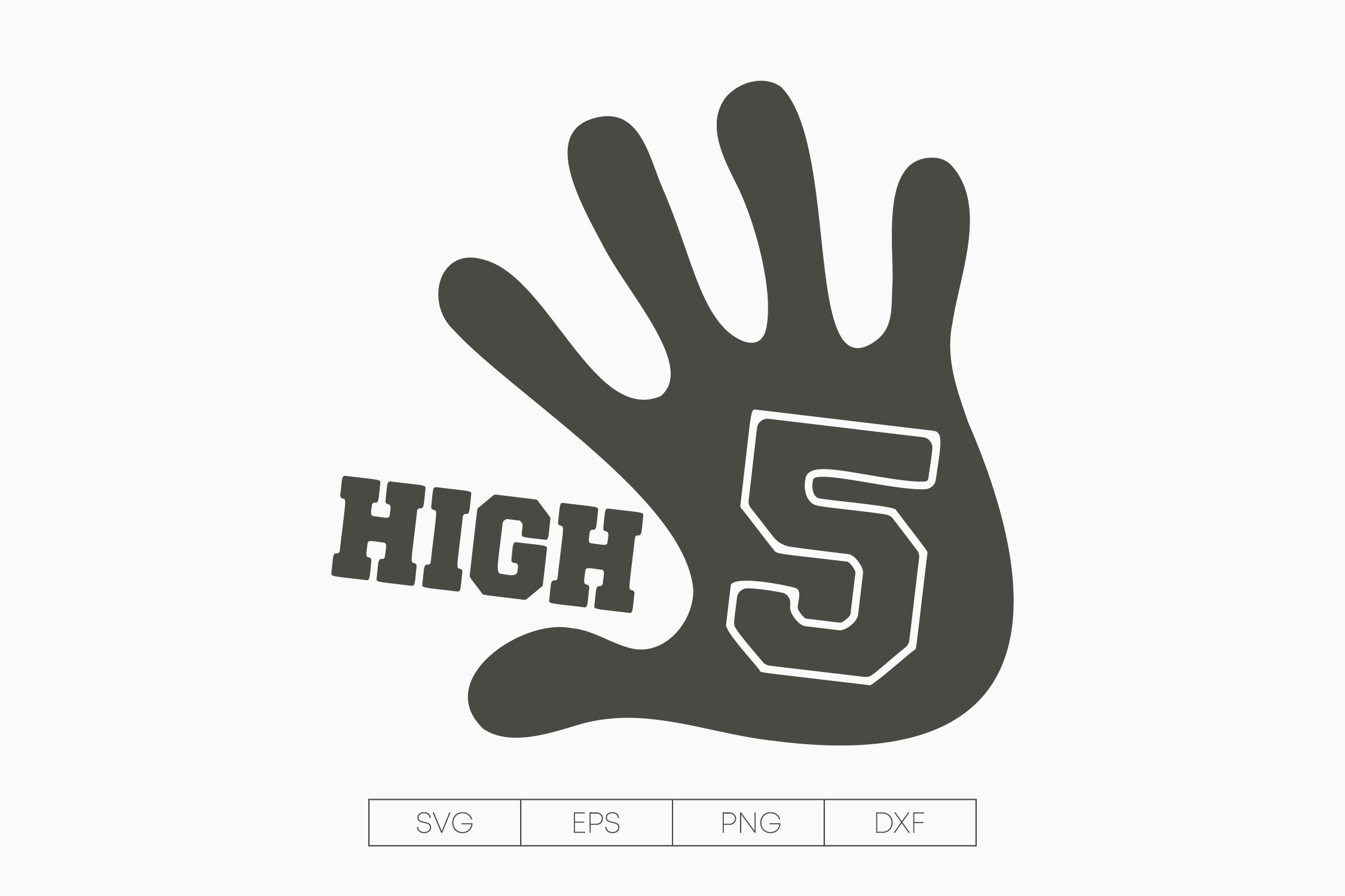 High Five Birthday Svg File High Five Cut File Birthday Svg Etsy