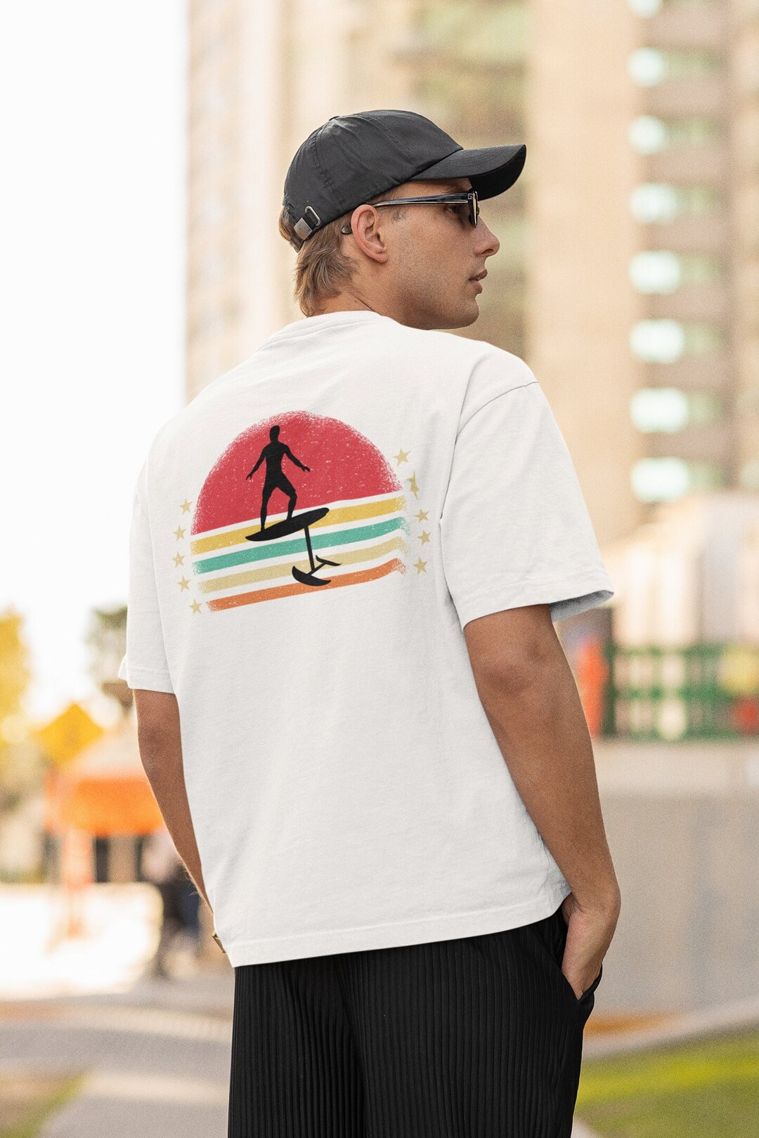 Foil Logo Shirt With Foil Sunset Back Design, Shirt, Foil Tee Shirt ...