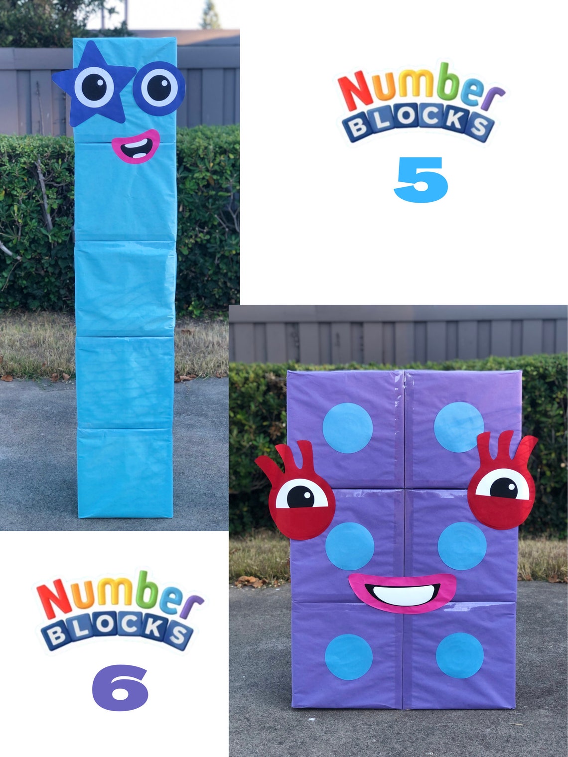 Numberblocks Giant Character Cutouts Birthday Party DIY - Etsy