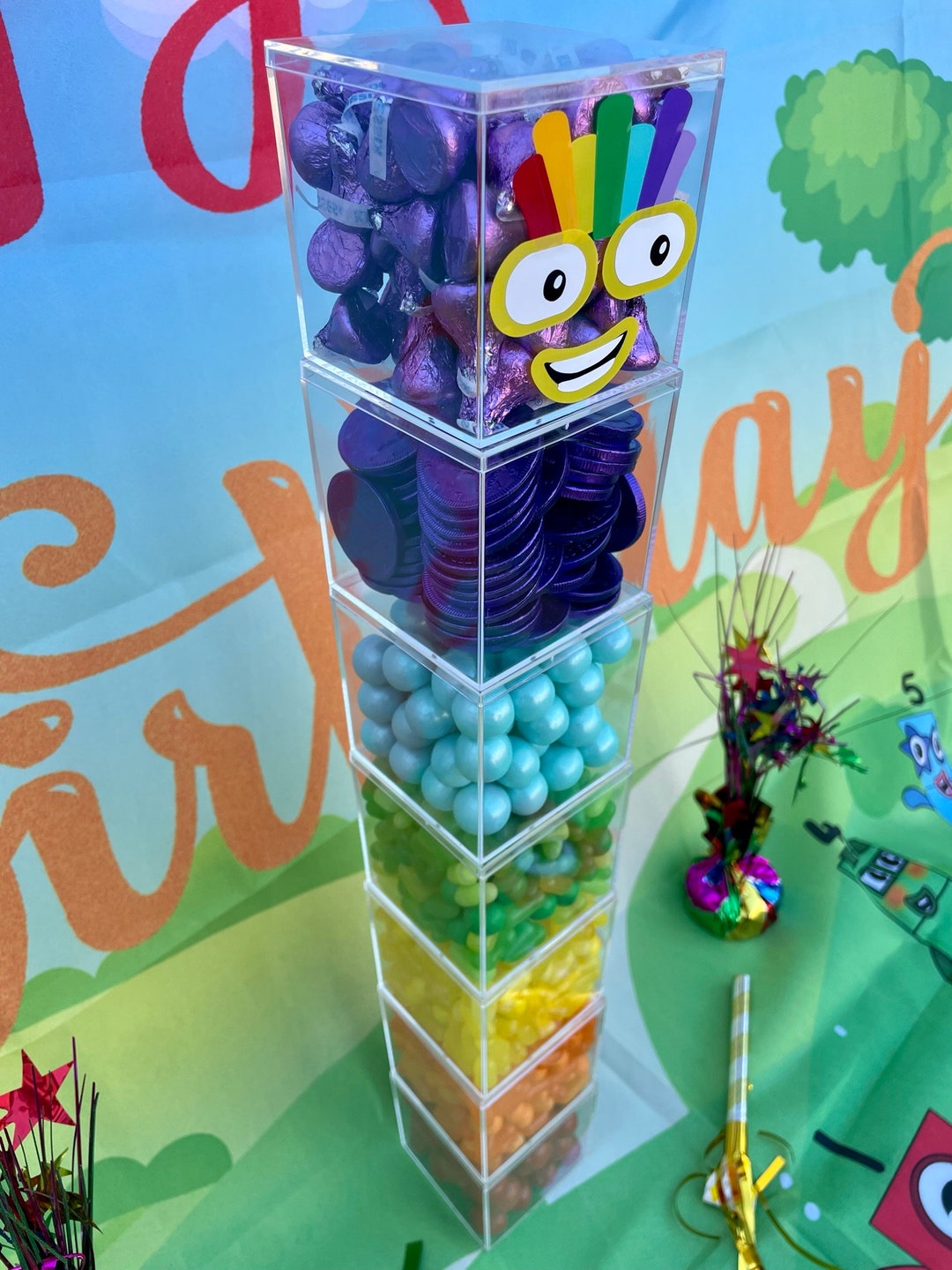 Numberblocks Birthday Party Theme Decorations 3.5 Candy Cubes Decor - Etsy