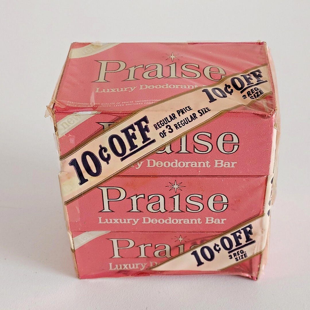 Vintage Praise Luxury Deodorant Bar Soap 3 Pk 3.5 Oz NOS Sealed in ...