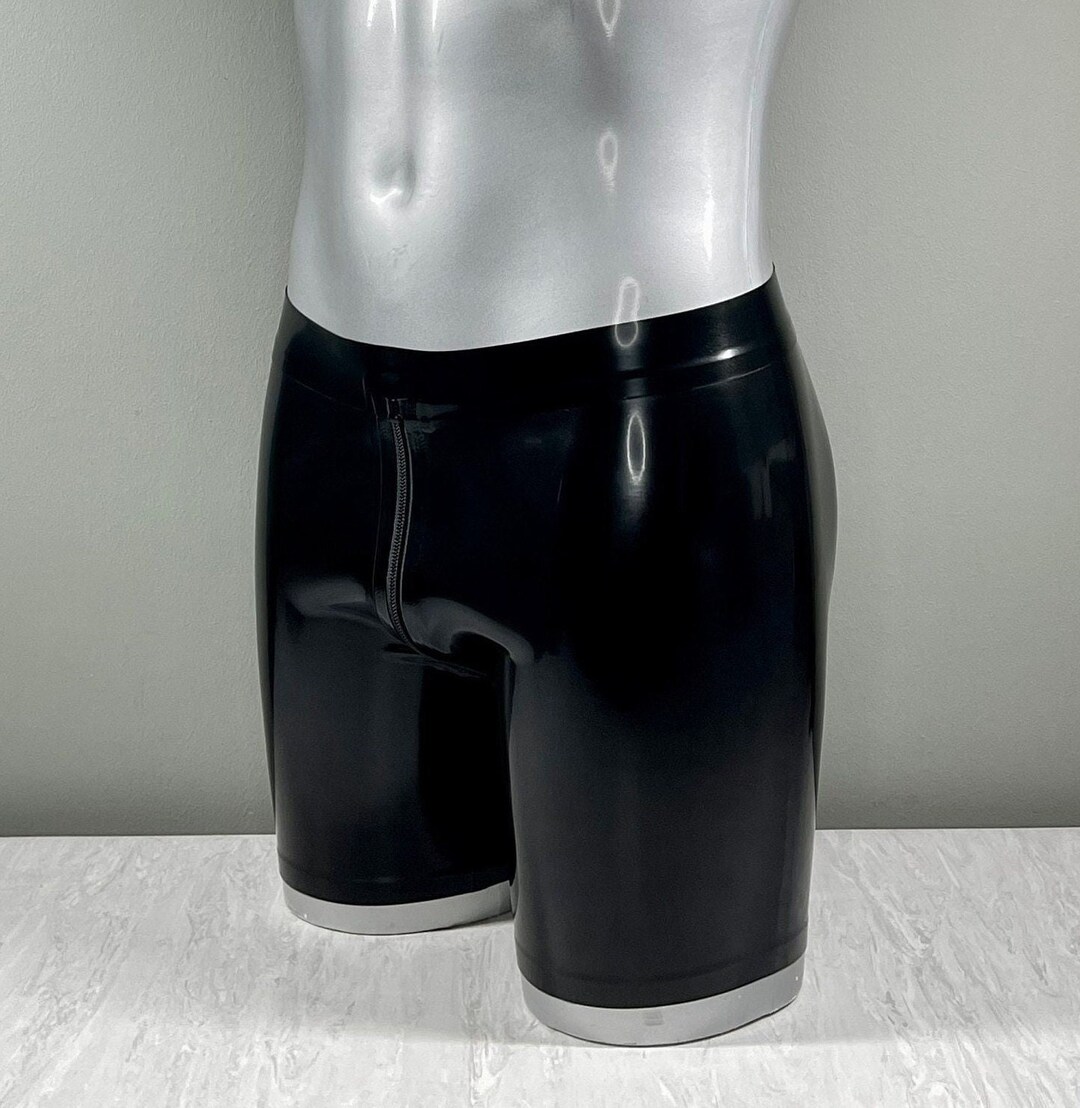All Round Zip Shorts | 0.5 Latex | Men's Rubber - Etsy